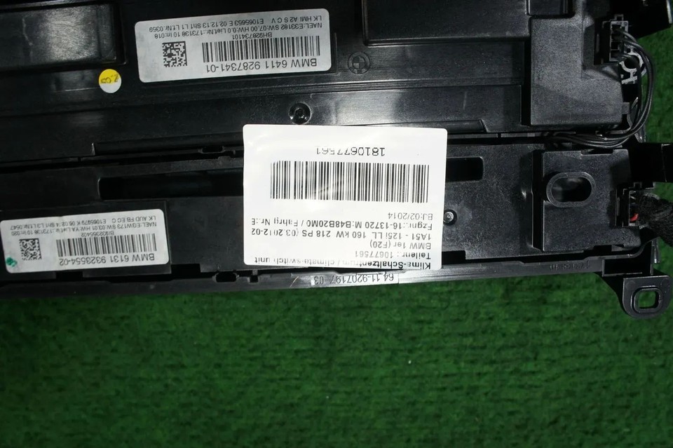 Original BMW F01 F02 Rep. set Radio and climate control panel ...
