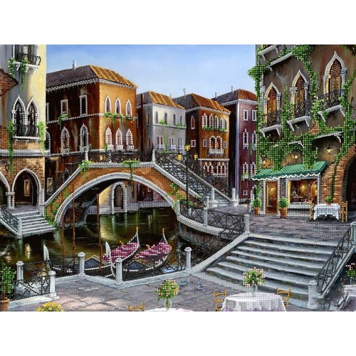 DIY Bead embroidery kit Venice Bead needlepoint Bead stitching | eBay