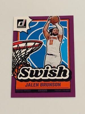 2024-25 Panini Donruss Basketball Jalen Brunson Purple Swish Card NBA ...