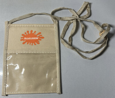 Nickelodeon Orange Logo Studios Guest Lanyard Holder Rare Vintage | eBay