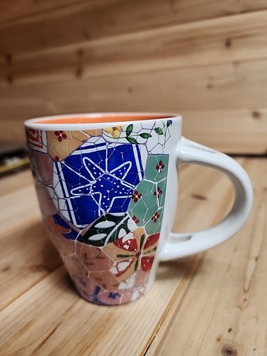 VTG Antoni Gaudi 1852 - 1926 Coffee / Tea Mug Cup Mosaic Tile Motif w ...