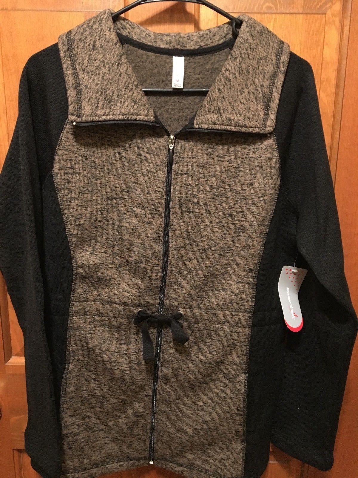 Exertek® Women’s Sweater Fleece Anorak Jacket Size M, Color Smoky Taupe ...