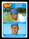 1965 TOPPS O PEE CHEE OPC #8 Sandy Koufax Don Drysdale HOF EX-NM ...