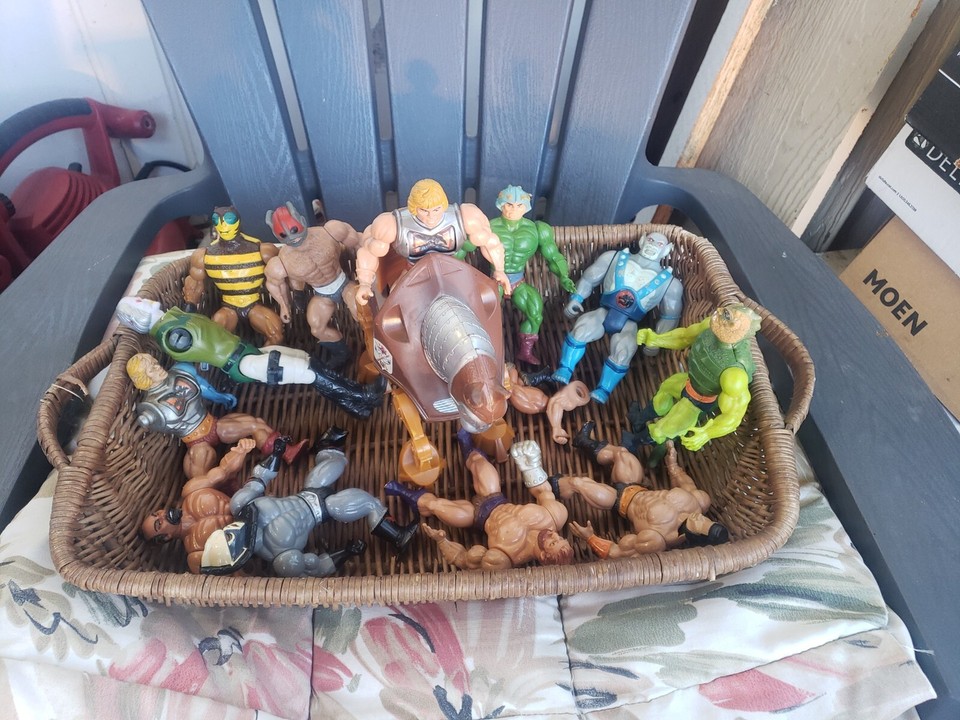 VTG 70s 80s He-Man Masters Of the Universe massive lot action figures ...