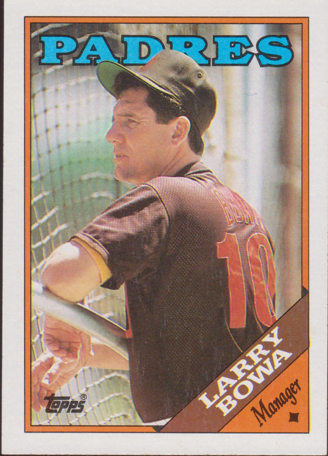 1988 Topps Larry Bowa Manager #284 San Diego Padres Baseball | eBay