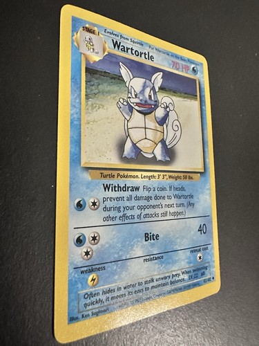 Wartortle 42/102 Base Set Unlimited WOTC Vintage Pokemon Card | eBay