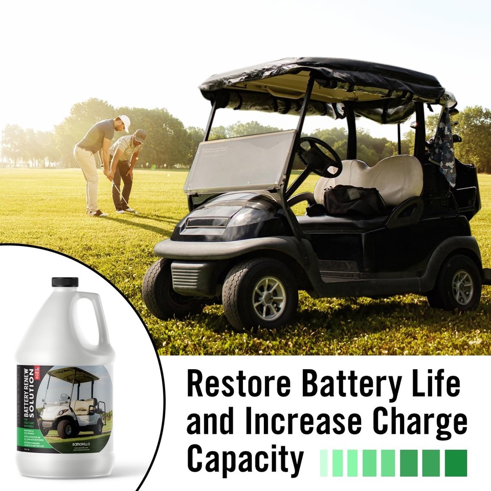 Battery Renew Solution For Golf Cart Batteries - 64 oz - Refurbish ...