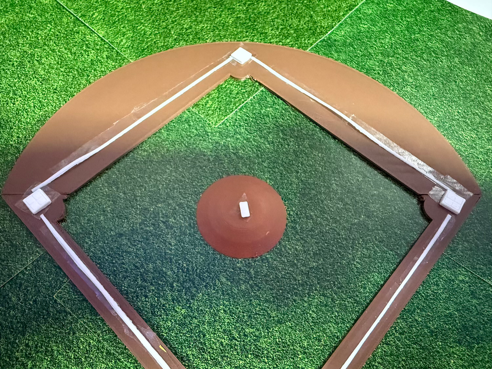HO Scale Baseball Field Model Train Scenery Sheets – Unique Train ...
