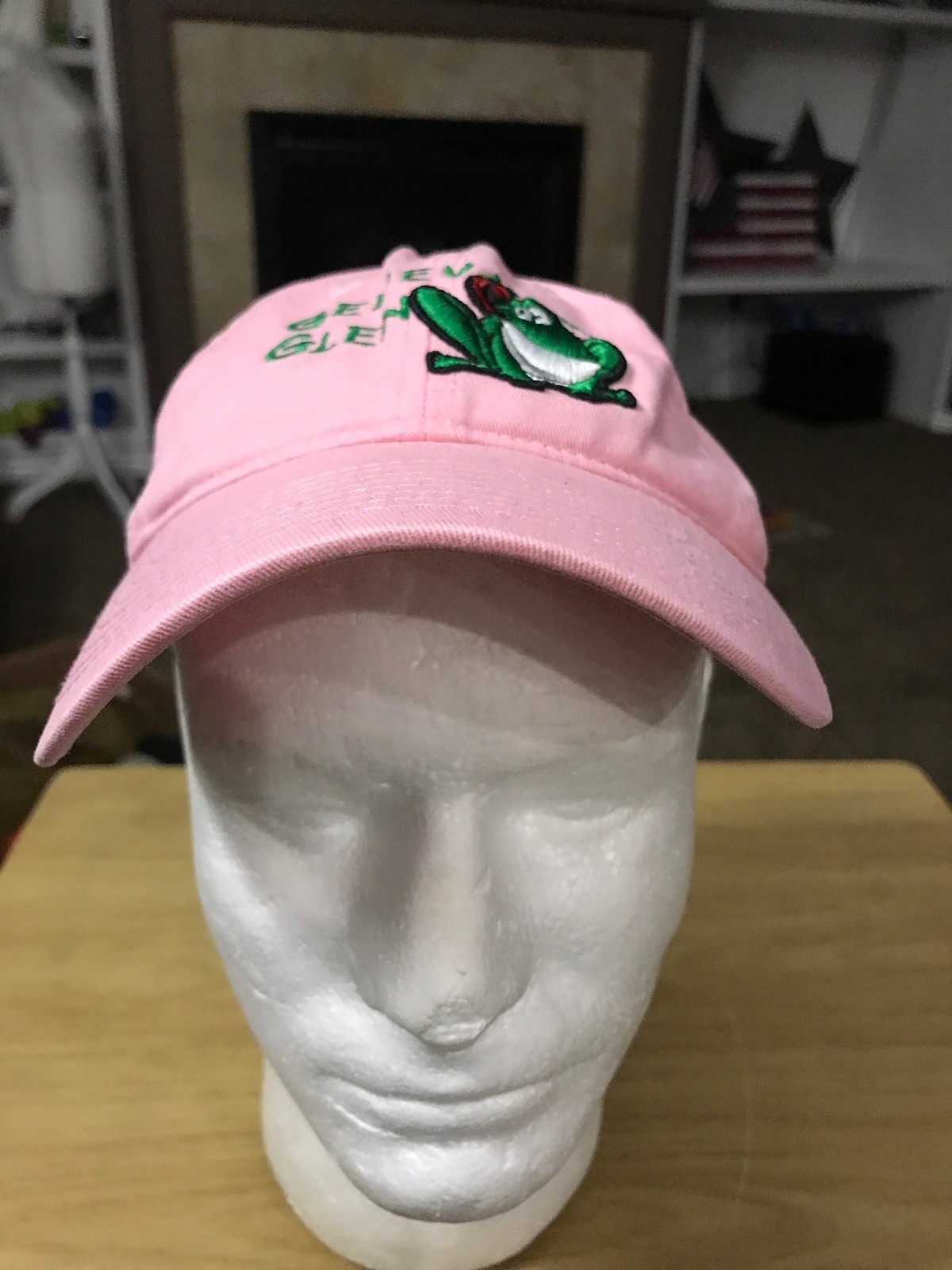Geneva Glen Gonk Green Frog Pink Baseball Cap Hat | eBay