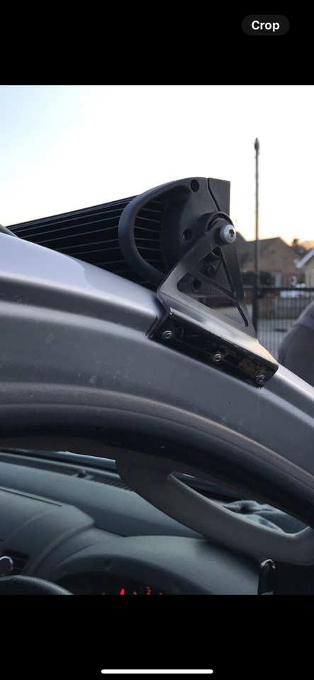 52'' Curved Led Light bar mounting Brackets to fit Nissan Navara D40 ...