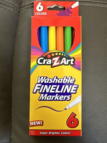 Cra-Z-art Washable Fine Line Markers 6 Colors New | eBay