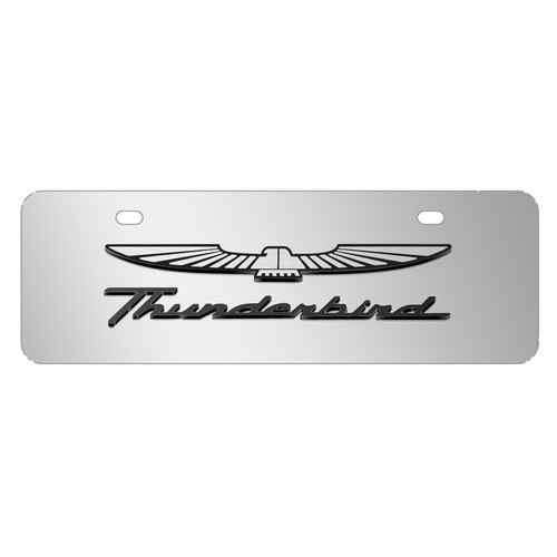 Ford Thunderbird 3D Logo Chrome 12"x4" Half-Size Stainless Steel ...