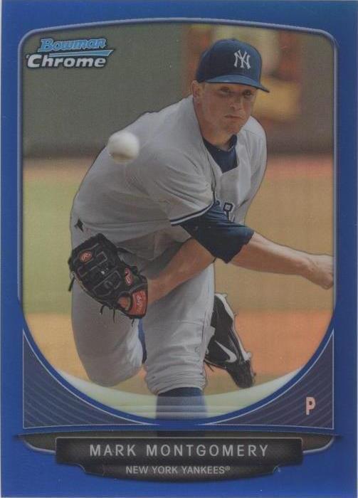2013 Bowman - Prospects Chrome Mark Montgomery #BCP3 Blue Refractor ...