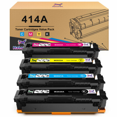 4x 414A W2020A Toner NO Chip For HP Color Laserjet Pro M454dw M454dn ...
