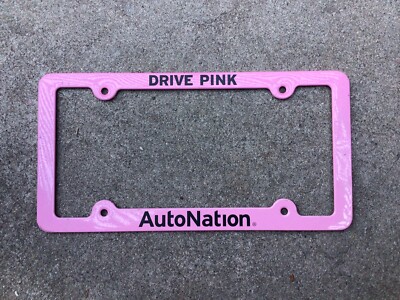 AUTONATION - CALIFORNIA DEALER - LICENSE PLATE FRAME - DRIVE PINK | eBay