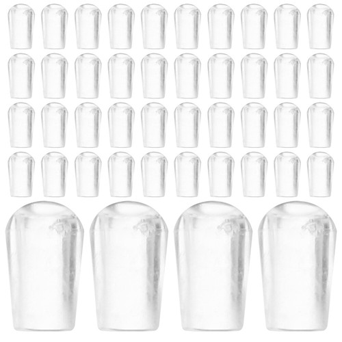 100 Pcs PVC Anti-collision Rubber Cover Hanging Hook Tip Covers Plastic ...