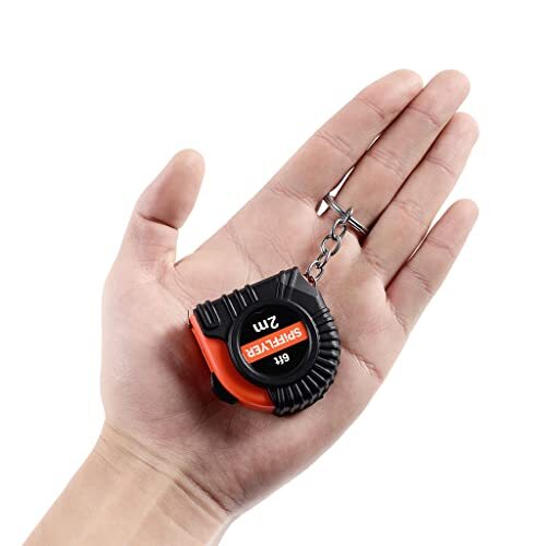 Spifllyer 3 Pack Small Key Chain Mini Tape Measure Retractable ...