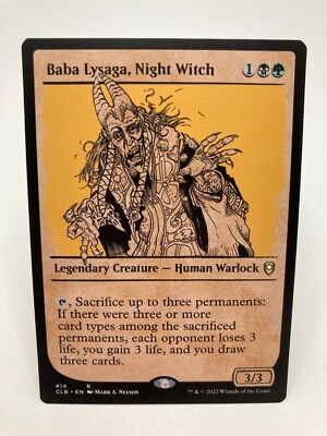 Baba Lysaga, Night Witch NM* SHOWCASE Commander Baldur's Gate mtg ...