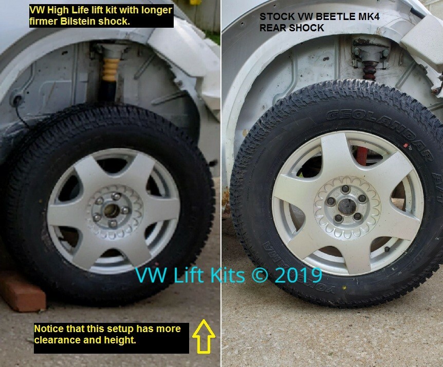 Lift Kit for VW MK4 Beetle 1998-2010 VW High Life Stage 1 Suspension ...
