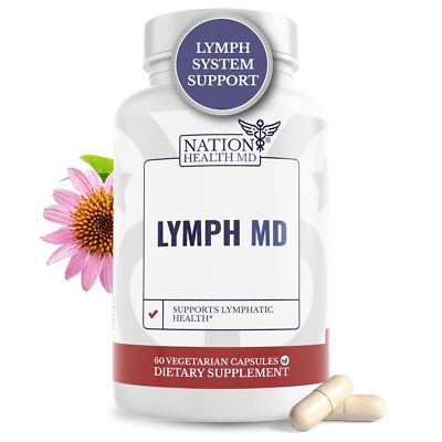 Lymph MD Lymphatic System Supplement with 9 Botanicals Dandelion ...