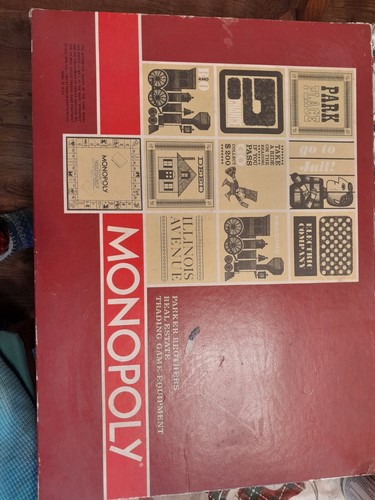 VINTAGE PARKER BROTHERS 1964 MONOPOLY BOARD GAME RED BOX | eBay