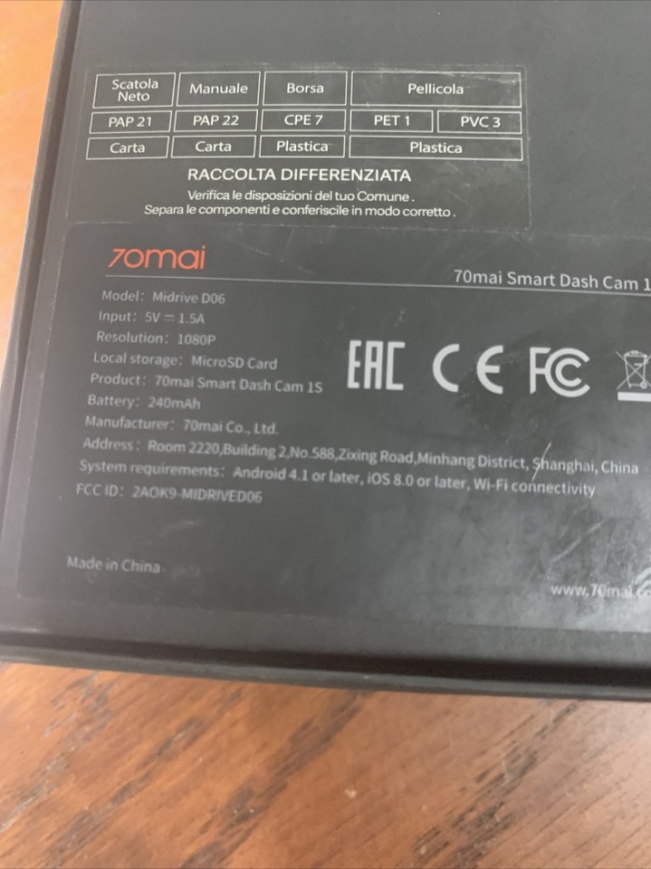 Car Camera 70 MAI , DO6 Smart Dash Cam 1S | eBay