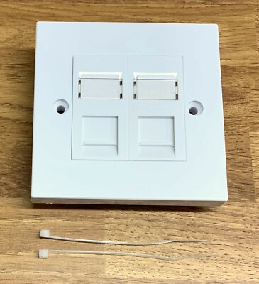 RJ45 CAT 5e + RJ11 US SOCKET MODULES IN TWIN FACEPLATE ALL KAUDEN | eBay UK