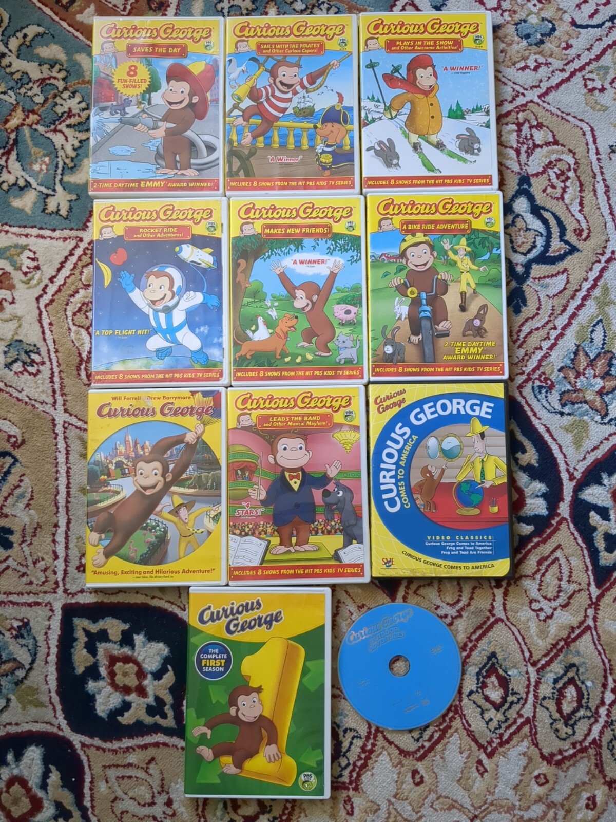 Curious George DVD Set - Lot of 14 total DVDs - PBS Kids | eBay