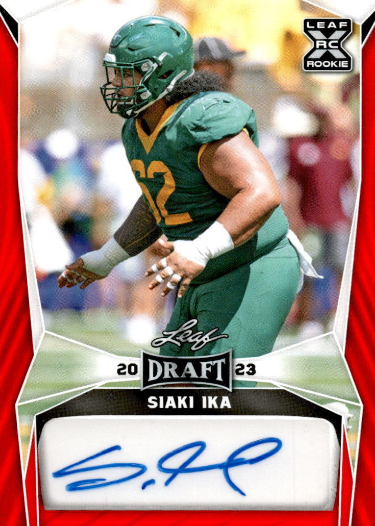 2023 Leaf Draft - Autographs Red #BA-SI1 Siaki Ika (AU, RC) for sale ...