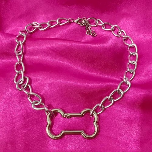 Goth Dogs Bone Pendant Necklace Cool Jewelry Accessories for Women ...