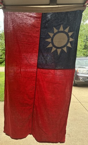 WWII Republic Of China ROC Flag Linen 34” x 54” | eBay