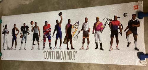Vintage Nike Bo Jackson Don’t I Know You 72x24 Poster | eBay