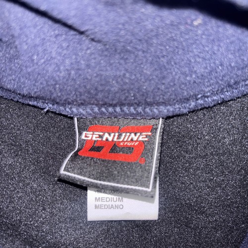 Notre Dame Genuine Stuff Zip Fleece Jacket - Navy Blue, Green Logo ...