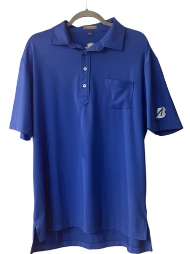 BRIDGESTONE TIRE Shirt Mens L Golf Polo PETER MILLAR SUMMER COMFORT ...