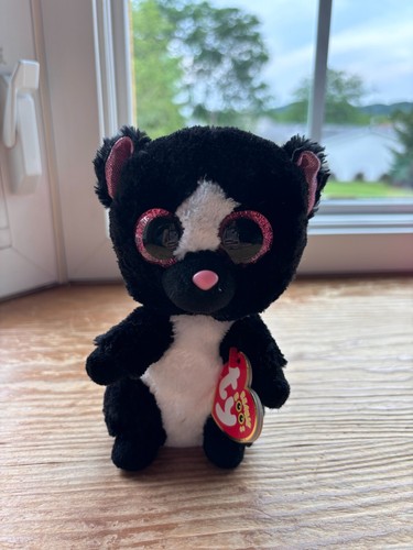 TY Beanie Boo Flora, mint condition, with tags, pink glitter eyes | eBay