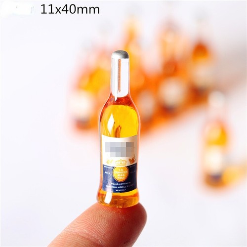 5pcs Beer Bottle 1/6 1/12 Dollhouse Miniature Drinks Alcohol Coro ...