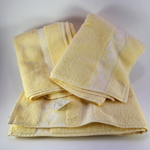 Terrisol Towel & 2 Hand Towels New Yellow | eBay