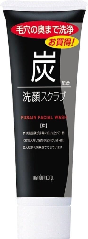 Mandom Mandom Charcoal Face Cleansing Scrub 100g Facial Cleanser Face ...