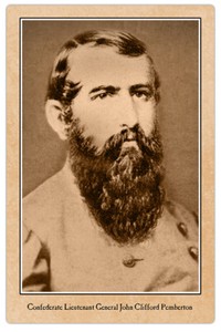 JOHN C. PEMBERTON Confederate General Civil War Vintage Photograph CARD ...