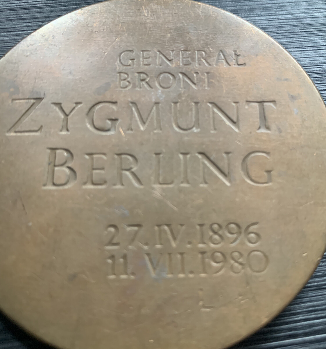 WW2 General Broni Zygmunt Berling Bronze Medal Rare Collectible Poland ...