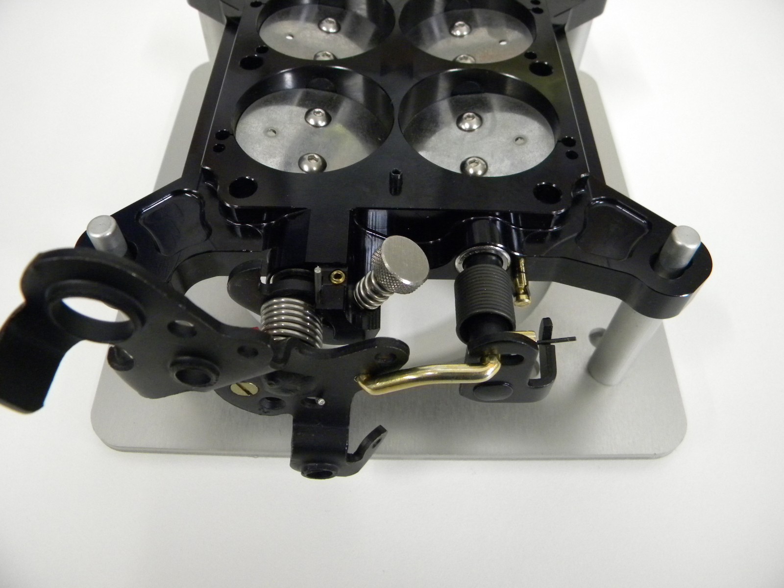 Holley-QFT-AED CCS Billet Blow-Thru Base Plate Assembly 1 3/4" 850-1050 ...