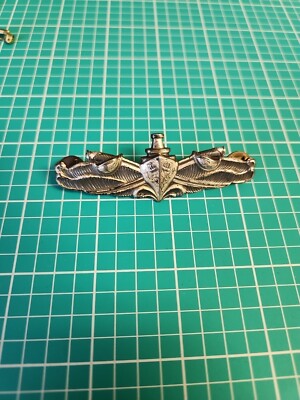 1/20 Silver filled Shield swords Brooch Military style Mid Century’s ...