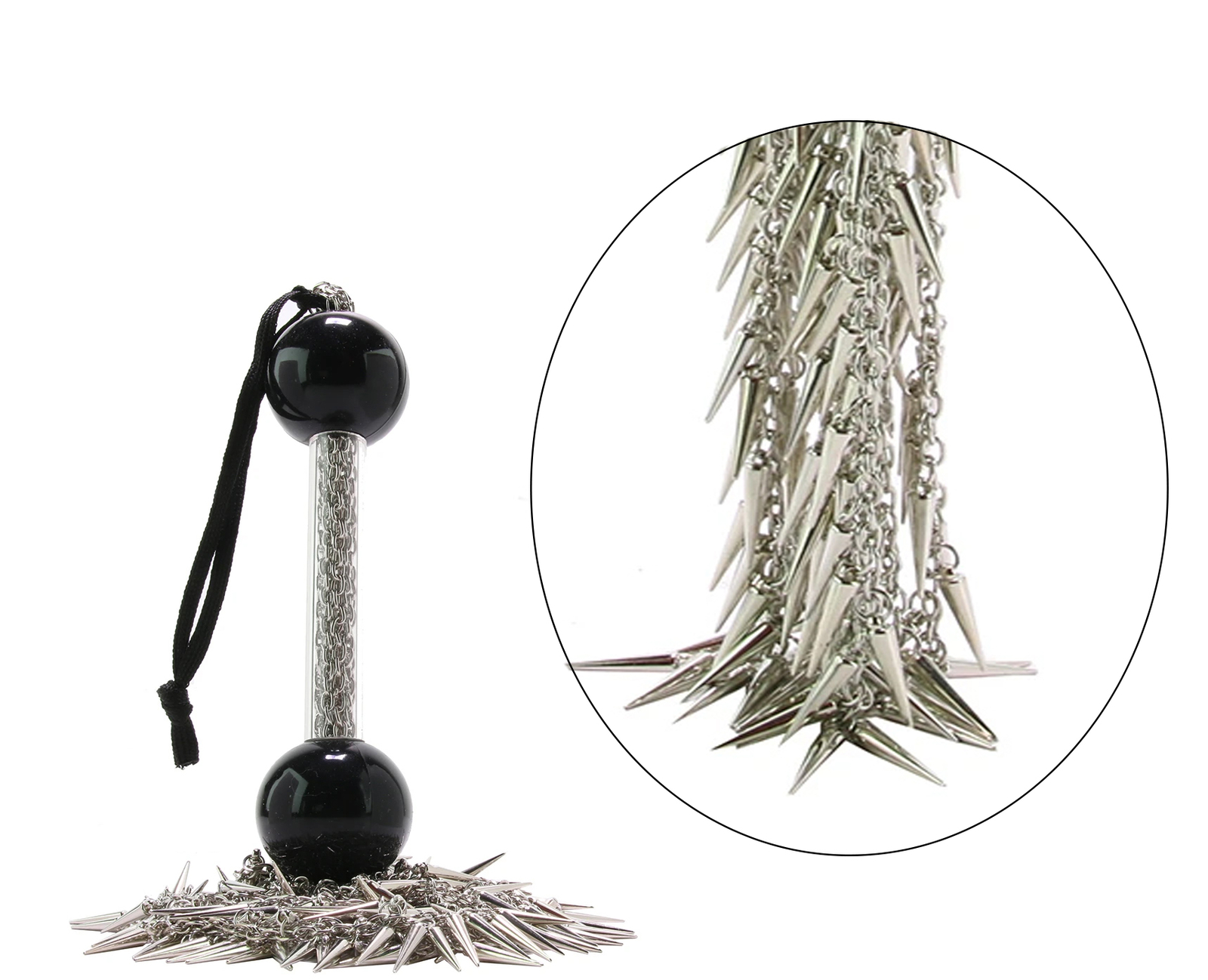 Hardcore Bondage Flogger With Spikes Spiked Chain Whip Spanking Gear | eBay