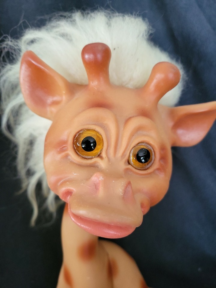Vintage Thomas DAM Large Giraffe Troll Doll | eBay