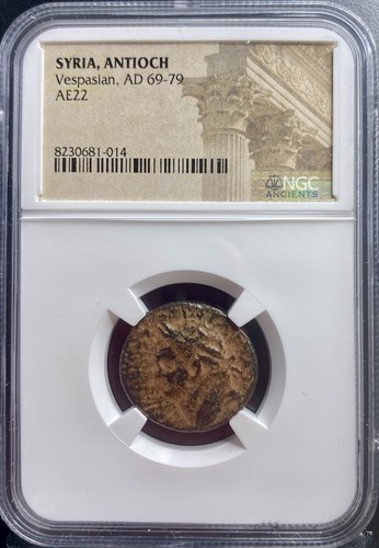 69-79AD Emperor Vespasian NGC Ancient Roman Coin Antioch Nice Details ...