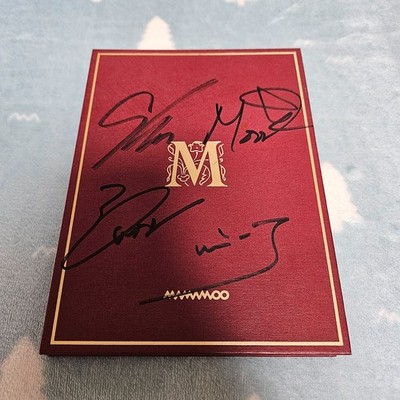 MAMAMOO MEMORY AUTOGRAPHED SIGNED PROMO ALBUM(2 | eBay