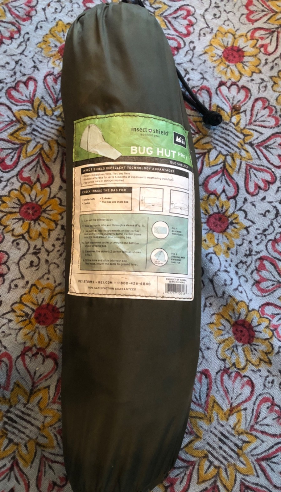 REI Bug Hut Pro 1 Insect Shield Bug Net Shelter Tent -- Opened but ...