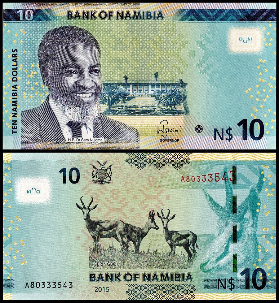 Namibian Dollar Bill Namibia Dollar Money Sheet Printing. NAD