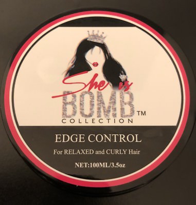 She is BOMB Collection EDGE CONTROL for Relaxed & Curly Hair 3.5oz FREE ...