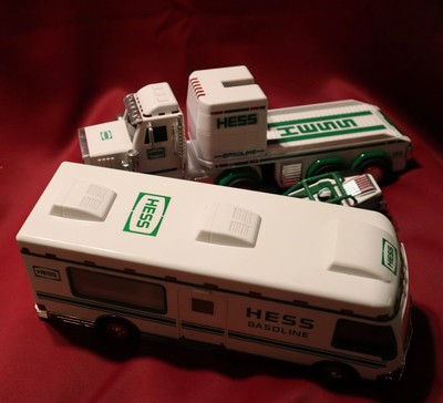 Vintage Hess RV Semi Truck Racecar Toys Works Great | eBay